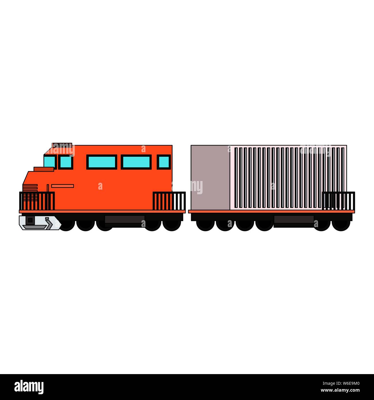 transport traffic delivery logistic cartoon Stock Vector Image & Art ...