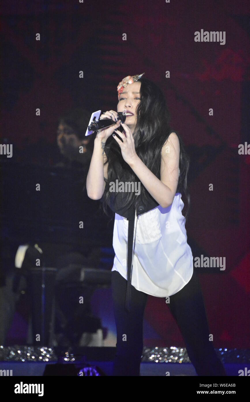 Japanese singer and actress Mika Nakashima performs at the Hong Kong ...