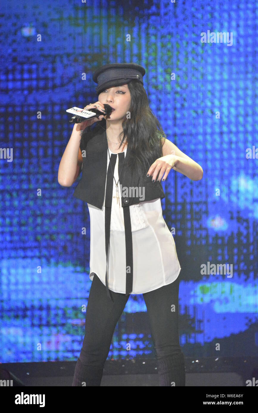 Japanese singer and actress Mika Nakashima performs at the Hong Kong ...