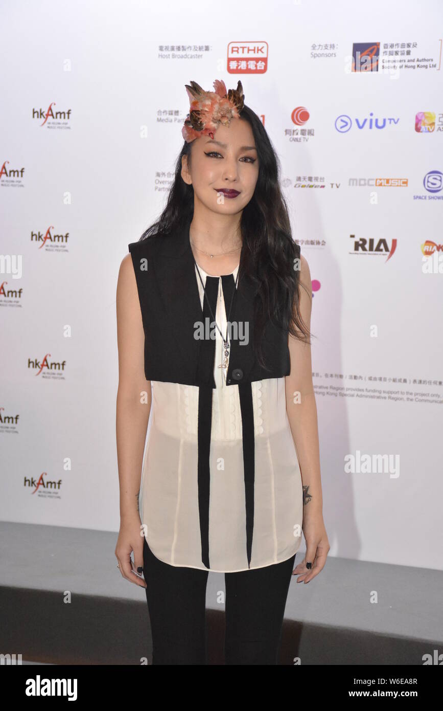 Japanese singer and actress Mika Nakashima poses for photos after ...