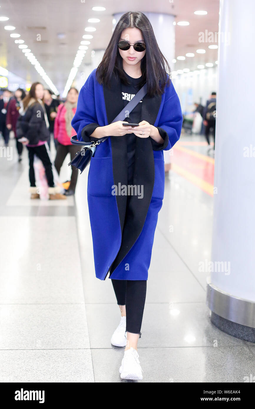 Chinese model and actress Zhang Zilin is pictured at the Beijing ...