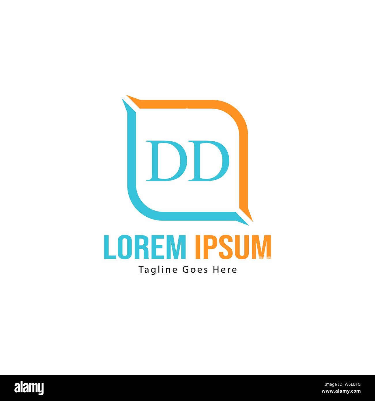 DD Letter Logo Design. Creative Modern DD Letters Icon Illustration ...