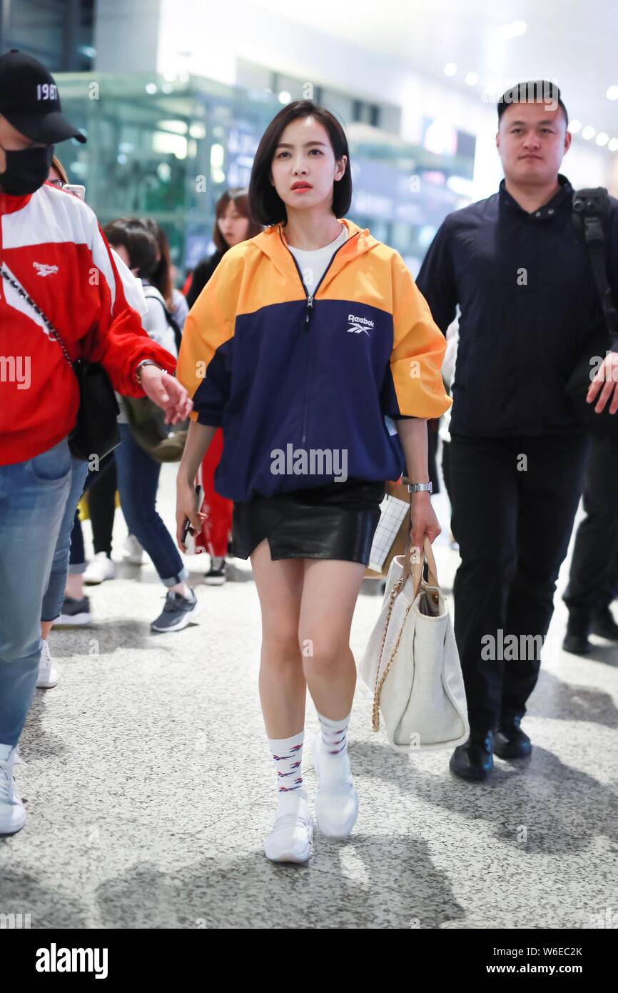 Chinese singer and actress Victoria Song or Song Qian arrives at the ...