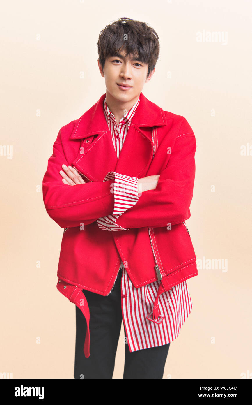 Chinese actor Kenny Lin or Lin Gengxin poses for portrait photos during ... Chinese actor Kenny Lin or Lin Gengxin poses for portrait photos during ...