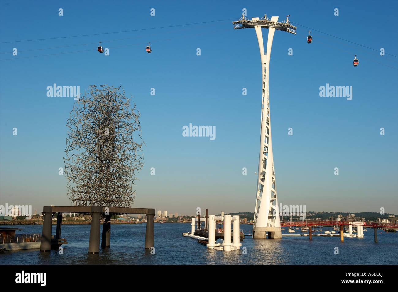 The Emirates Air Line Cable Car in London Stock Photo - Alamy