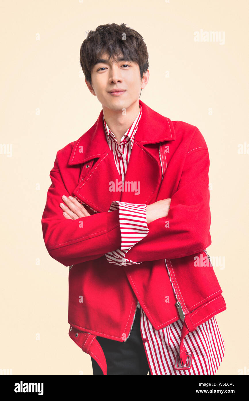 Chinese actor Kenny Lin or Lin Gengxin poses for portrait photos during an exclusive interview ...