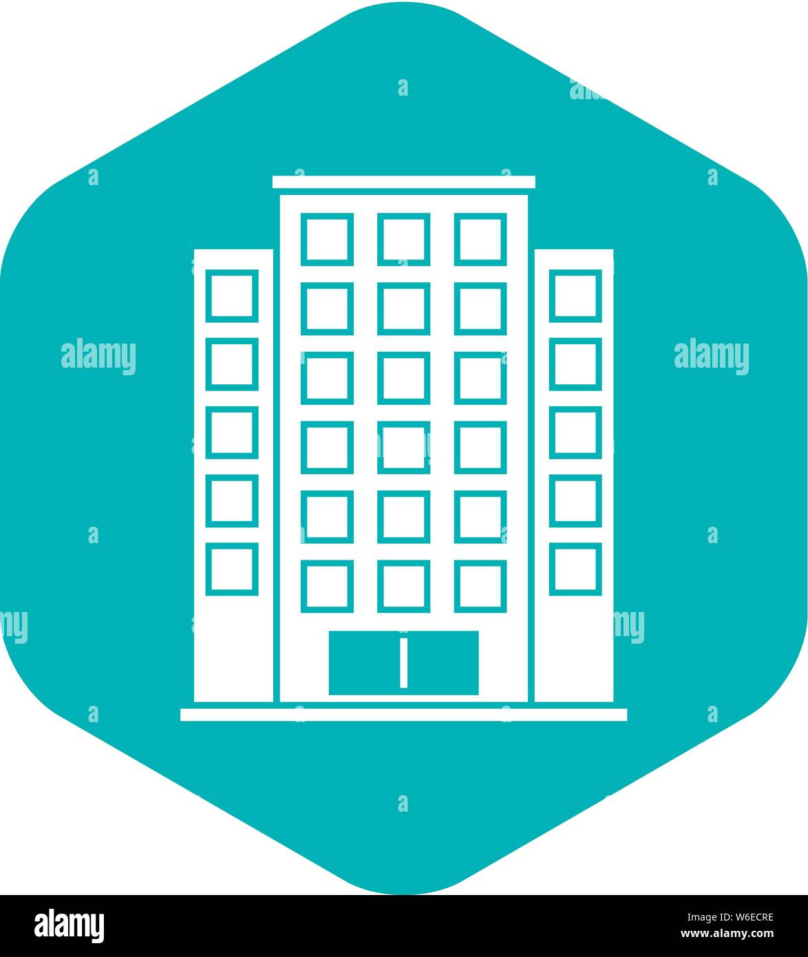 Skyscraper icon, simple style Stock Vector Image & Art - Alamy