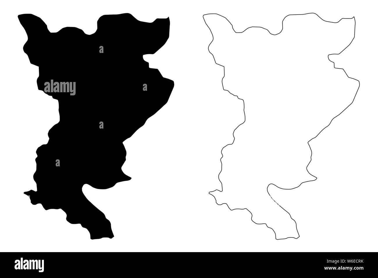 Siliana Governorate (Governorates of Tunisia, Republic of Tunisia) map ...