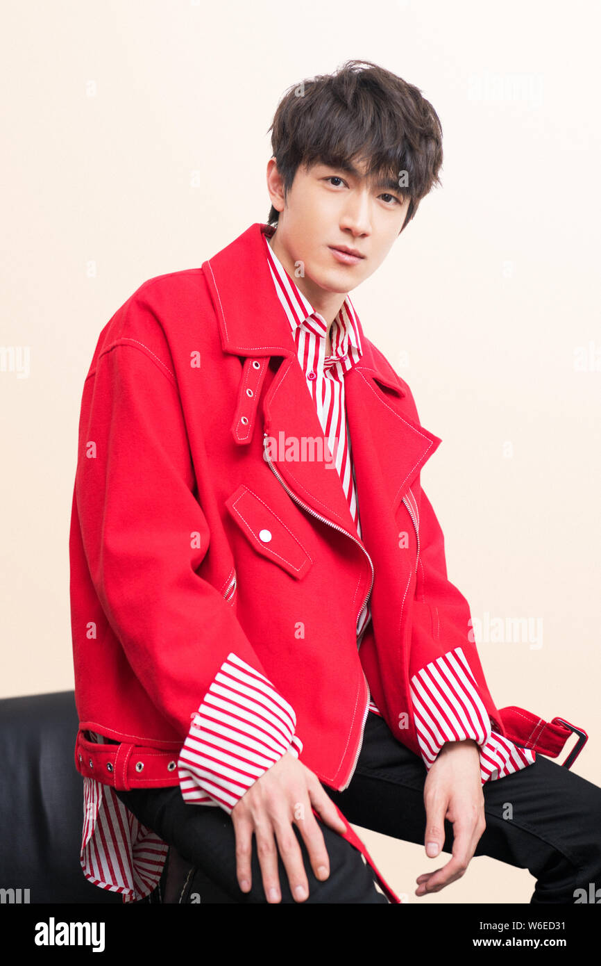 Chinese actor Kenny Lin or Lin Gengxin poses for portrait photos during ...