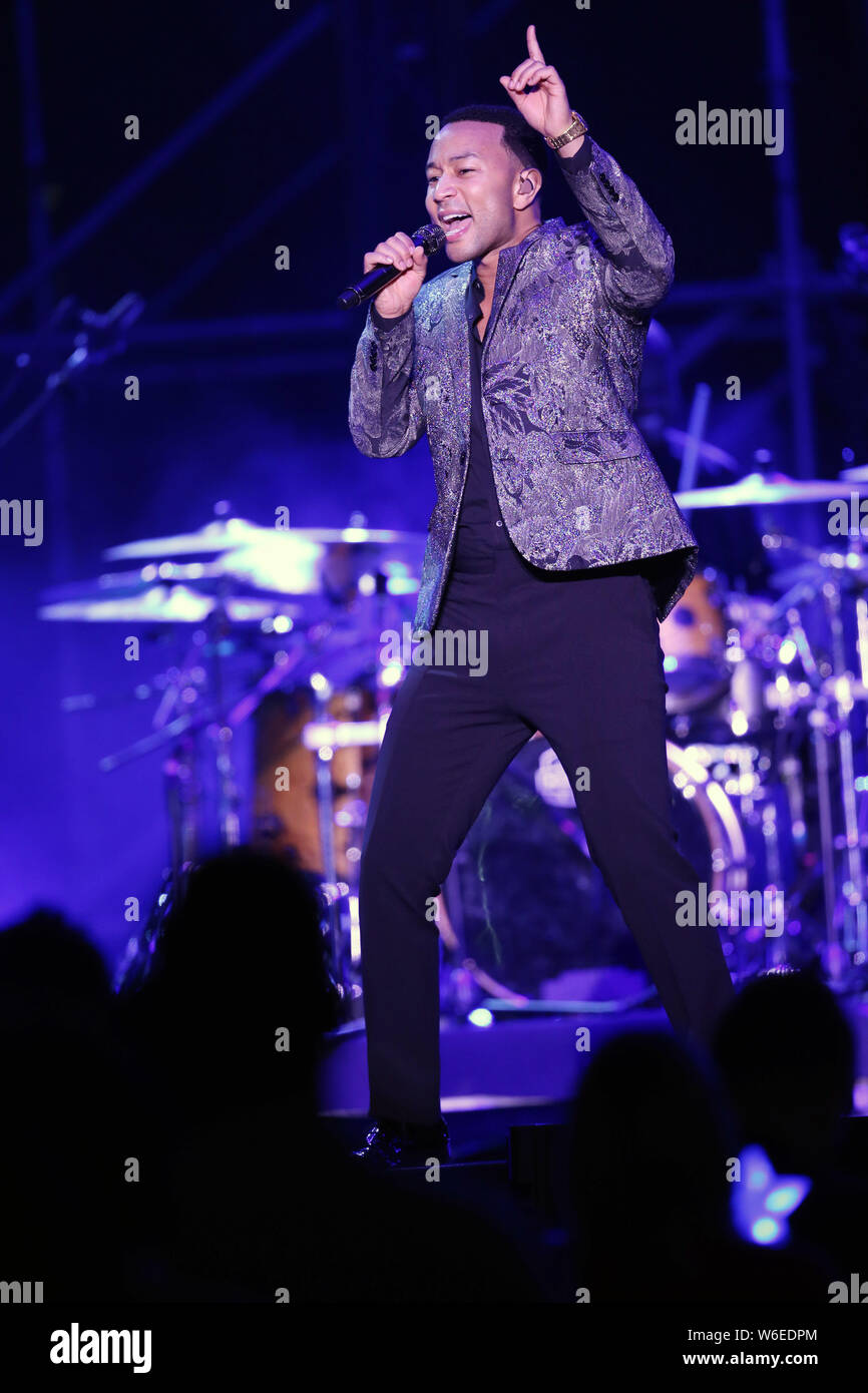 **TAIWAN OUT**American singer and actor John Legend performs at a ...