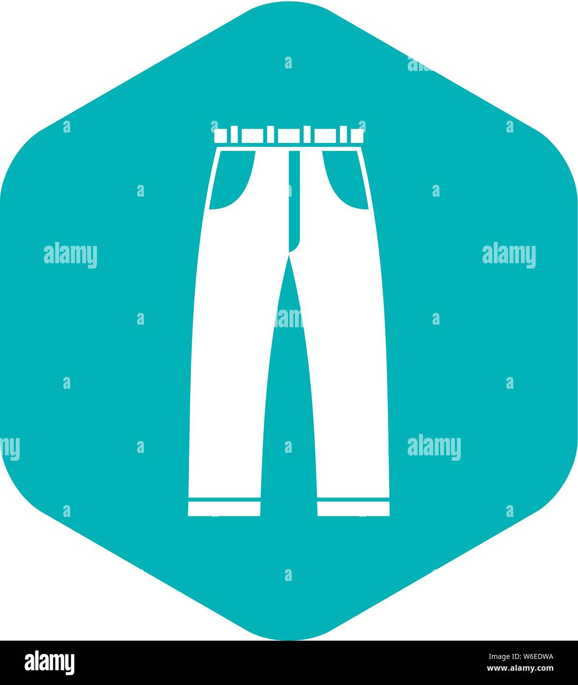 Jeans icon, simple style Stock Vector Image & Art - Alamy