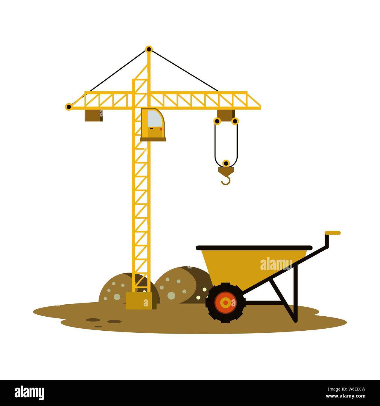 construction architectural engineering work cartoon Stock Vector Image ...