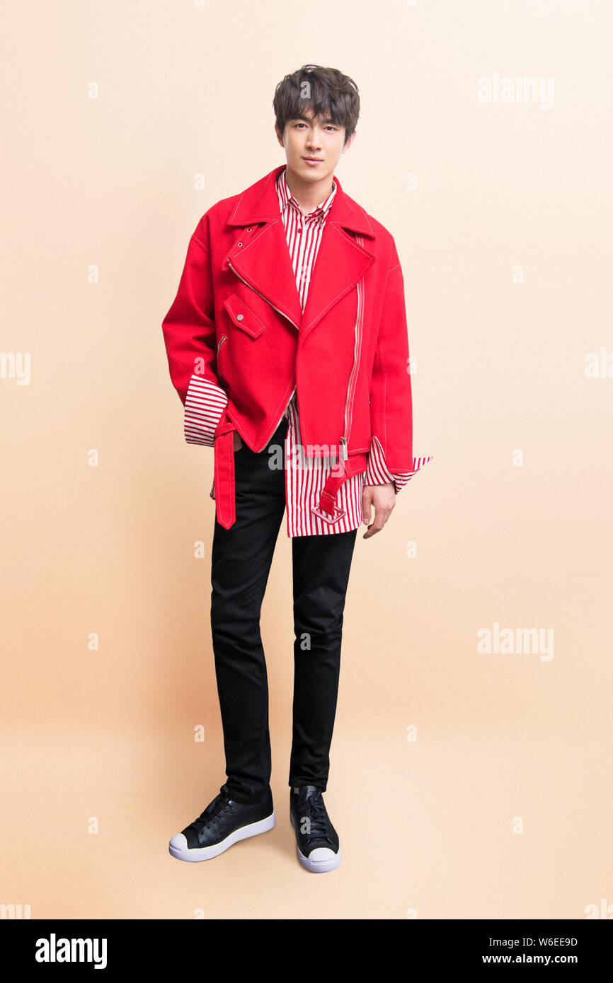 Chinese actor Kenny Lin or Lin Gengxin poses for portrait photos during ...