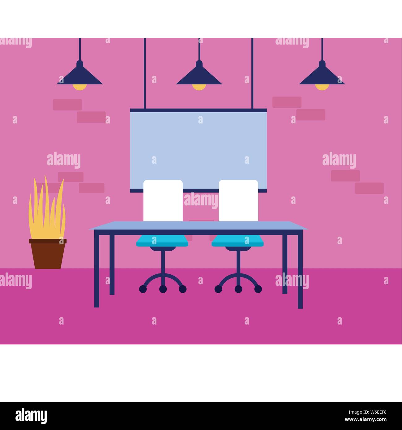Office room vector design Stock Vector Image & Art - Alamy