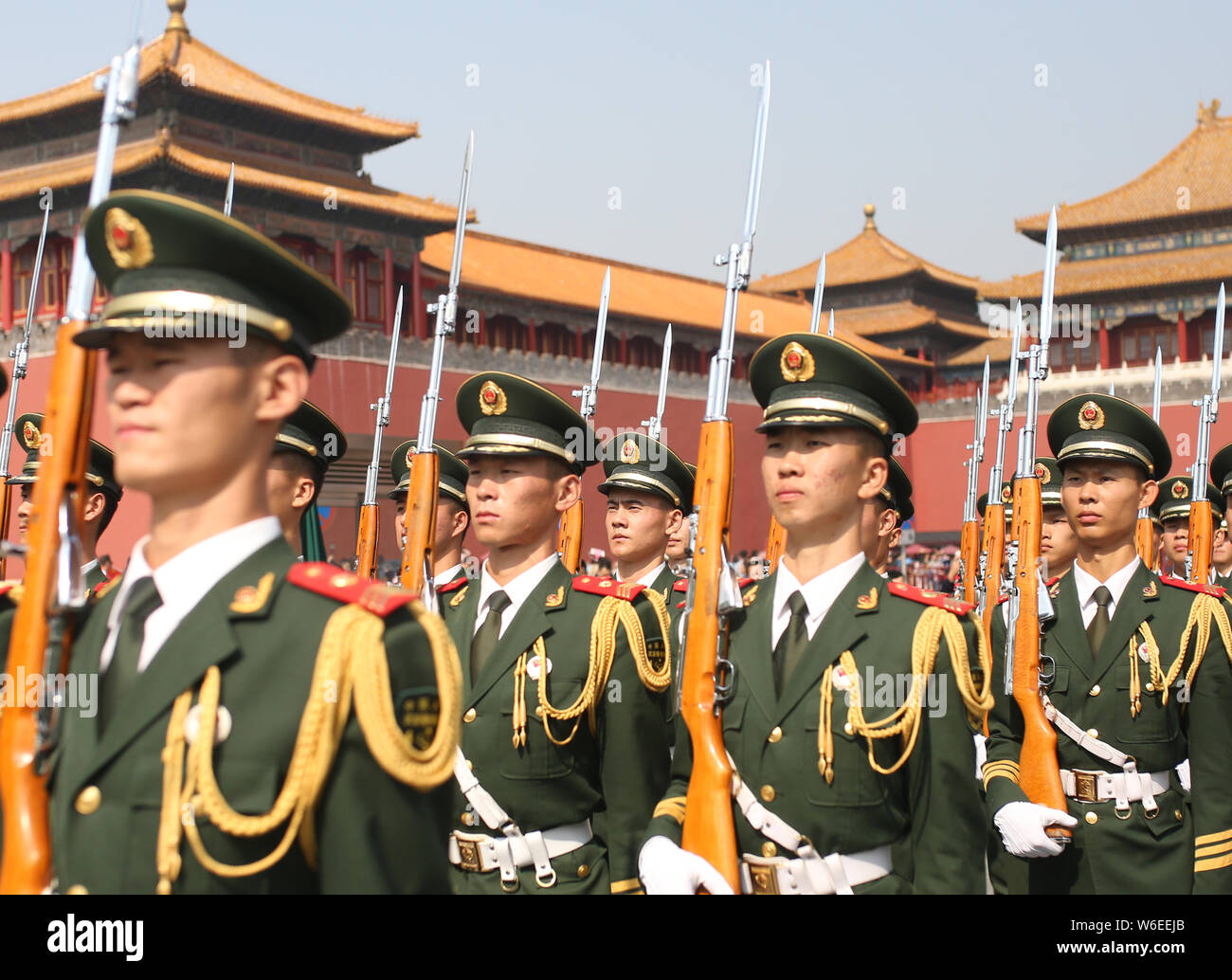 --FILE--Chinese paramilitary policemen of the National Flag Guard of ...