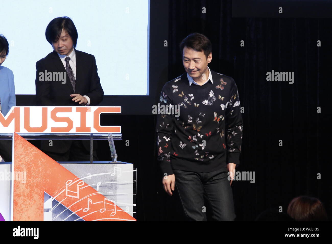 Hong Kong singer and actor Leon Lai Ming attends the launch ceremony of ...