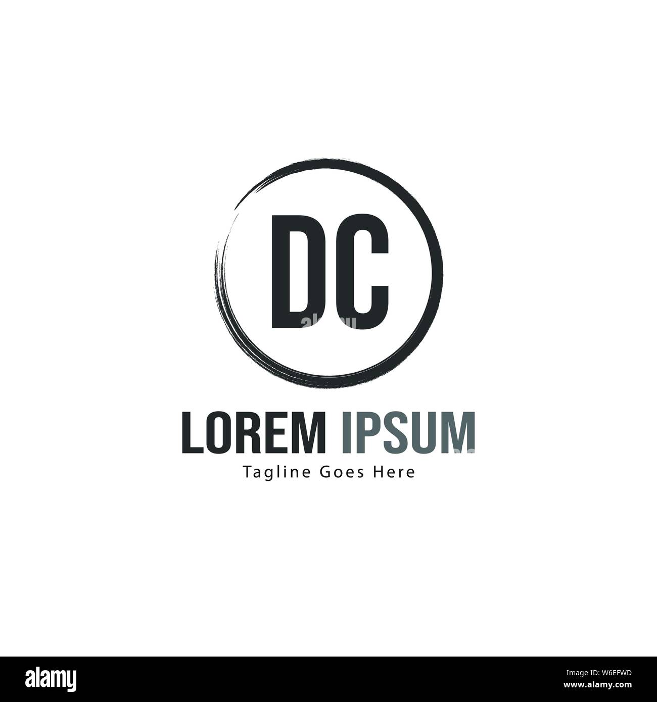 DC Letter Logo Design. Creative Modern DC Letters Icon Illustration ...