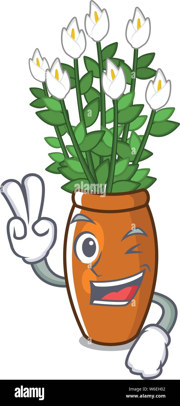 Two pot plants Stock Vector Images - Alamy