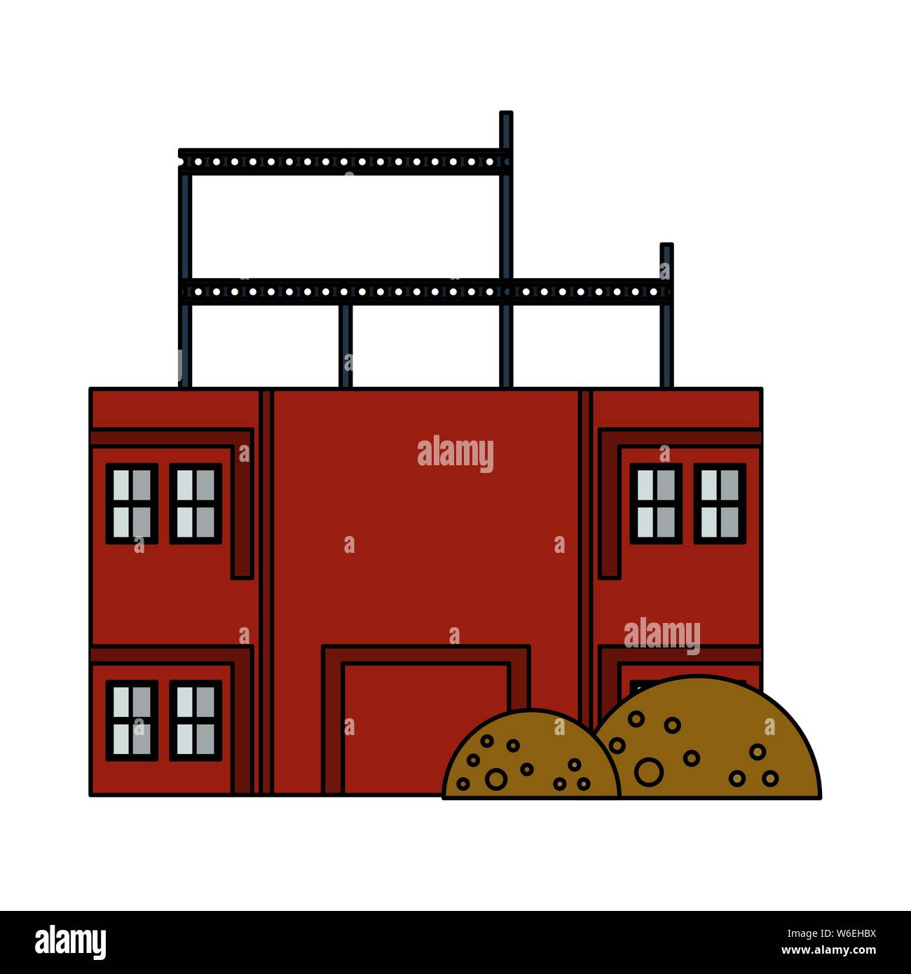 construction architectural engineering work cartoon Stock Vector Image ...