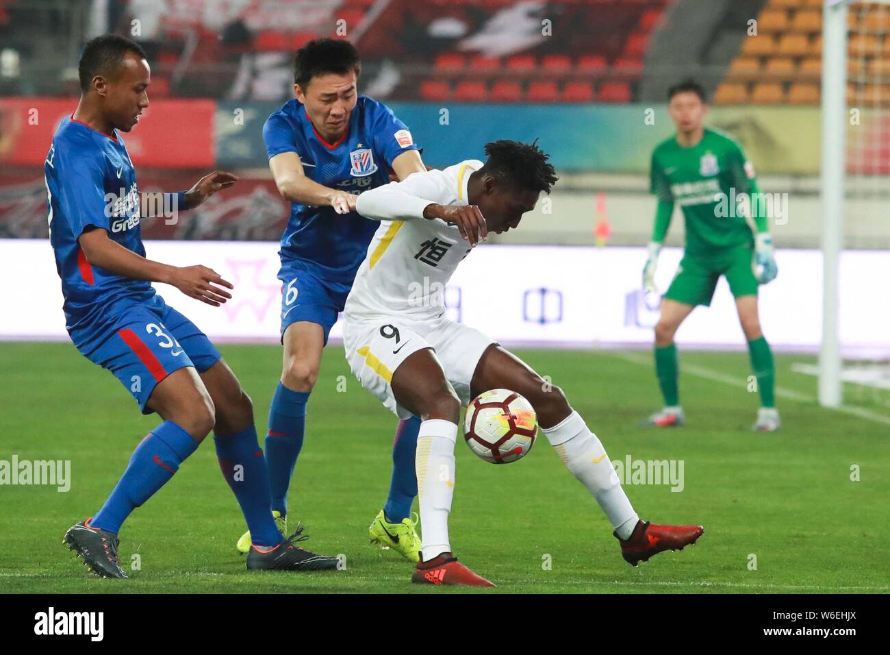 Gambian football player Bubacarr Trawally, also known as Steve, right ...