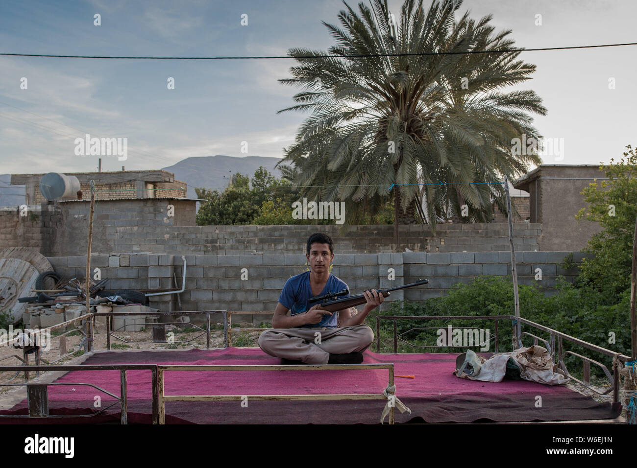 Jahrom, Fars, Iran. 29th Mar, 2019. Ali is one of the nomads who lost ...