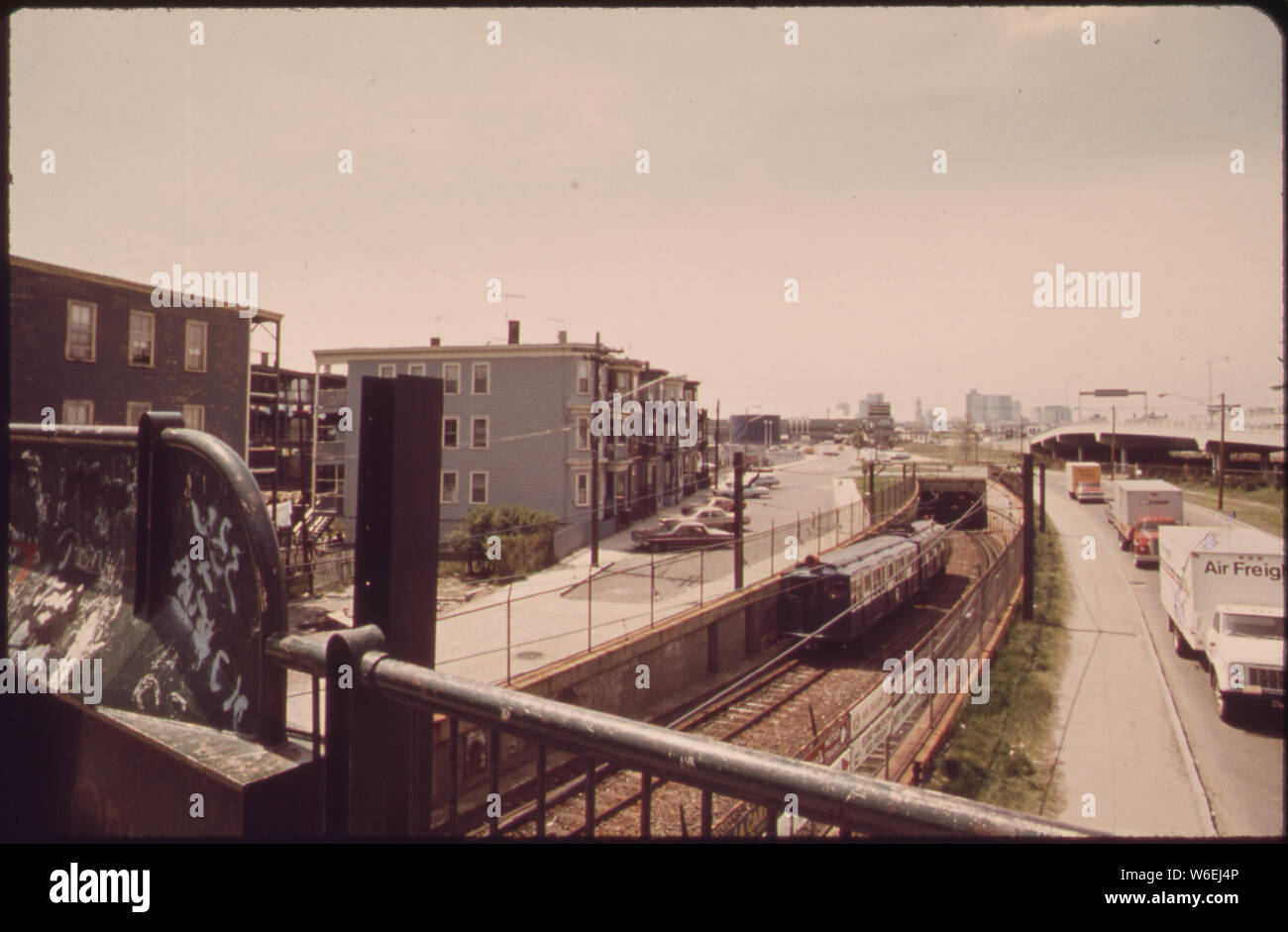 20 YEARS AGO THE MBTA (METROPOLITAN BOSTON TRANSIT AUTHORITY) LINE FROM ...