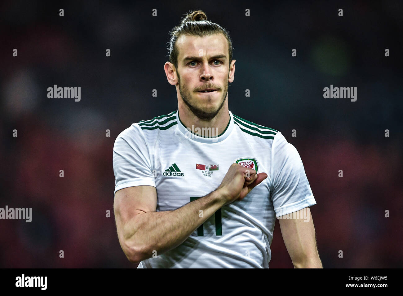 Gareth Bale of Wales national football team celebrates after scoring ...