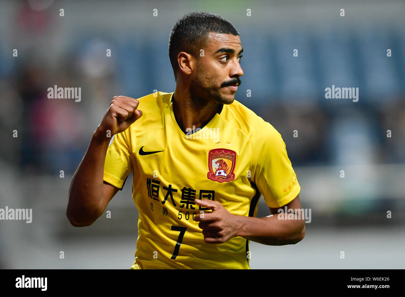 Brazilian football player Alan Carvalho of China's Guangzhou Evergrande ...