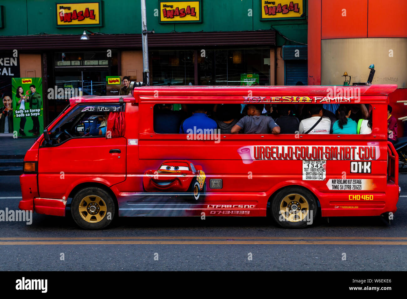 Colourful Public Transport In Cebu City, Cebu, The Philippines Stock ...