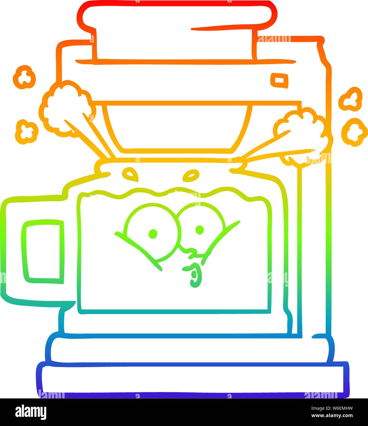 Drawing steaming Stock Vector Images - Alamy