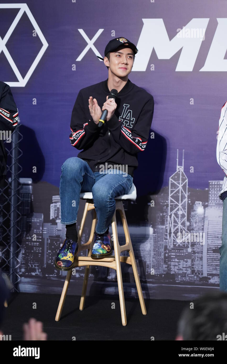 South Korean singer and actor Oh Se-hun, better known mononymously as ...