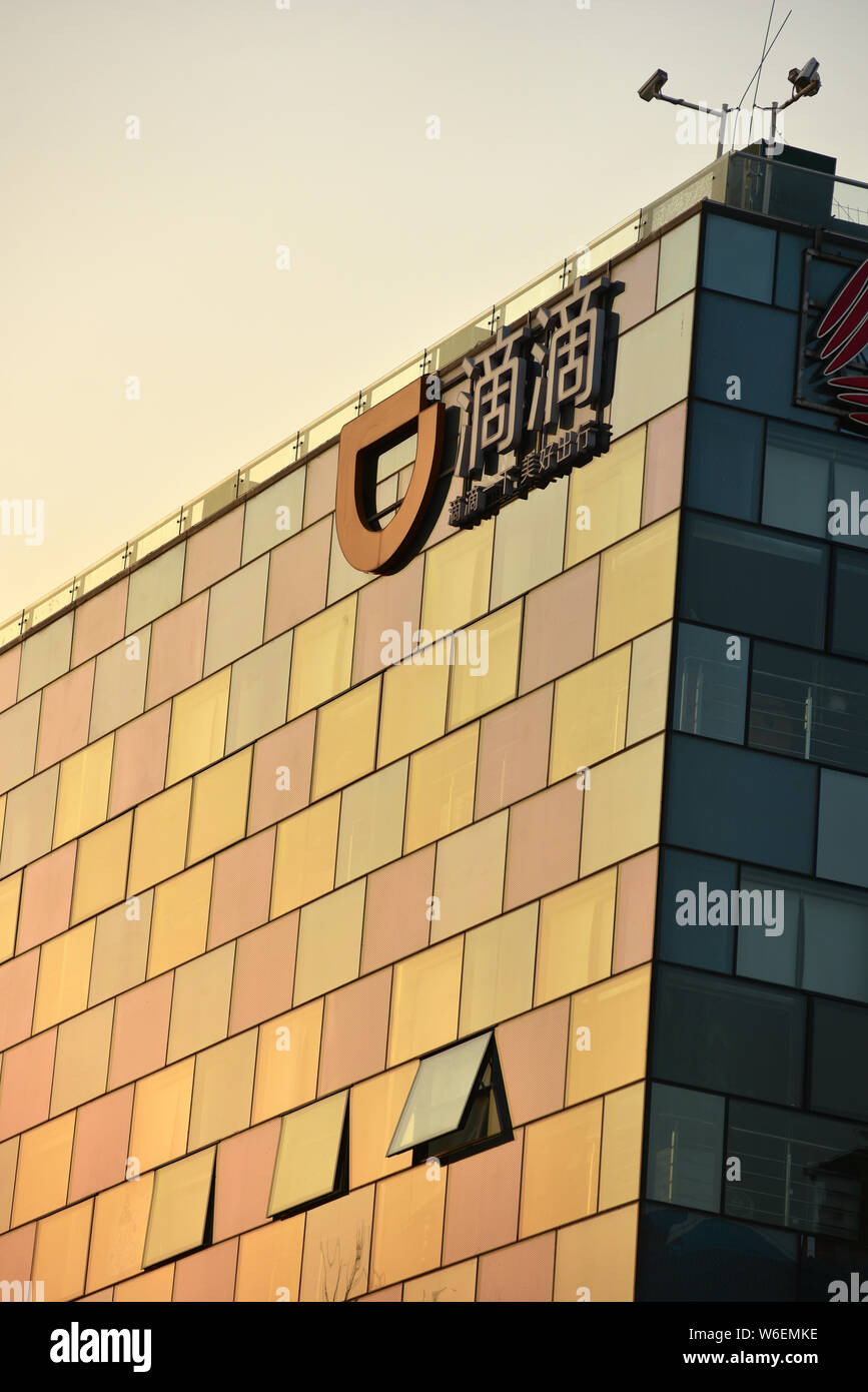 --FILE--View of the headquarters building of the taxi-hailing and car ...