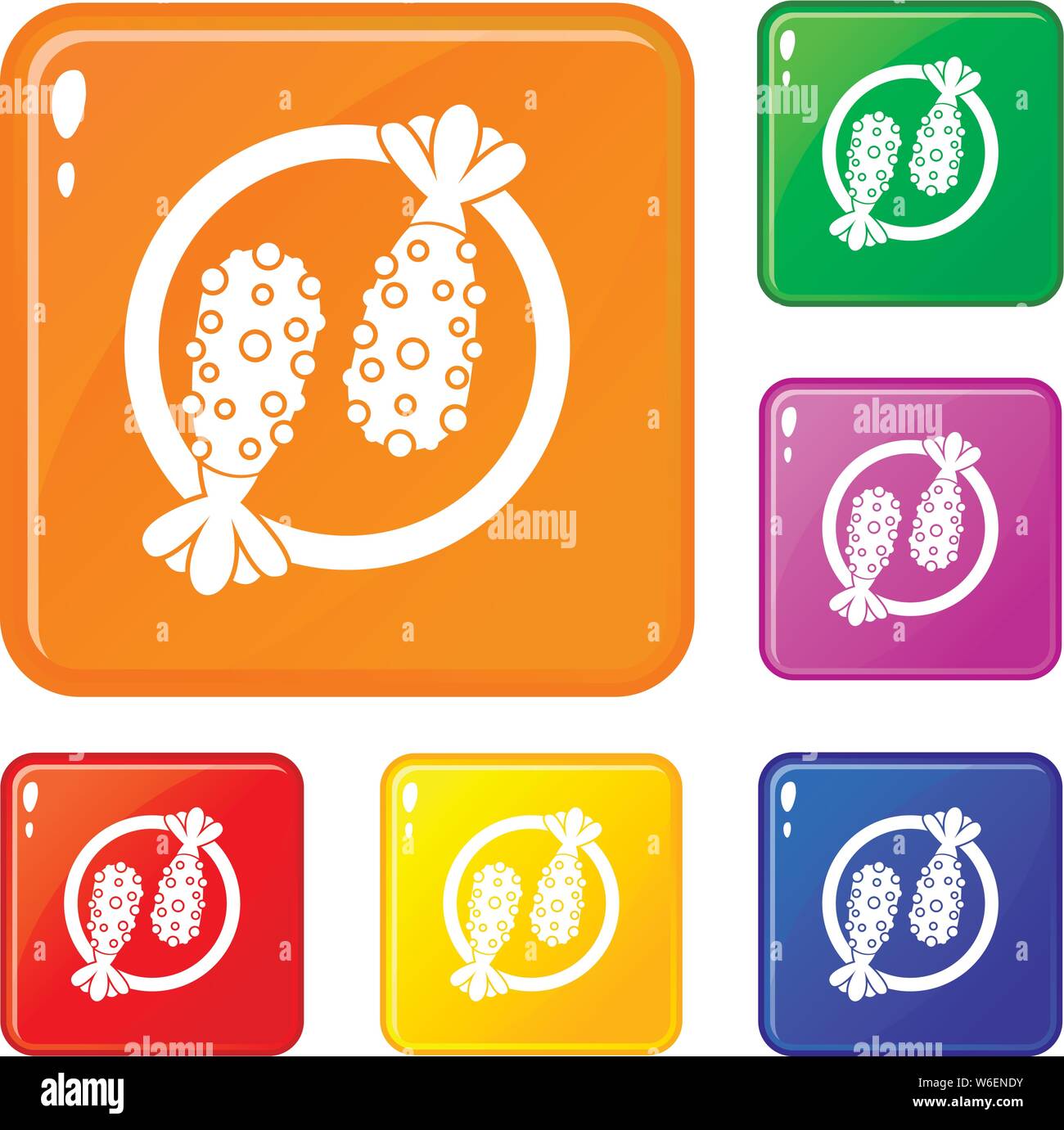Asian food icons set vector color Stock Vector Image & Art - Alamy