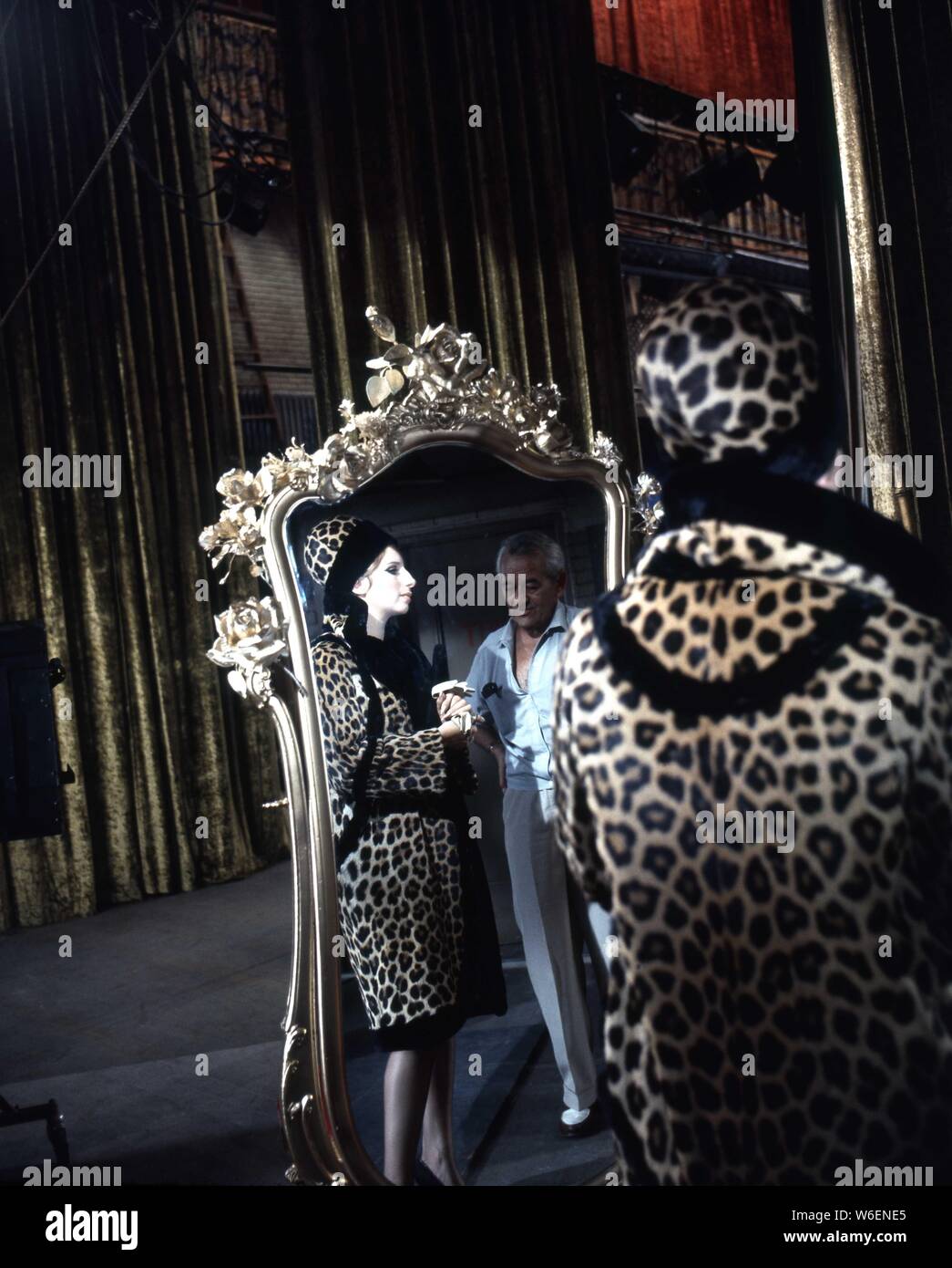 BARBRA STREISAND as Fanny Brice with director WILLIAM WYLER FUNNY GIRL ...