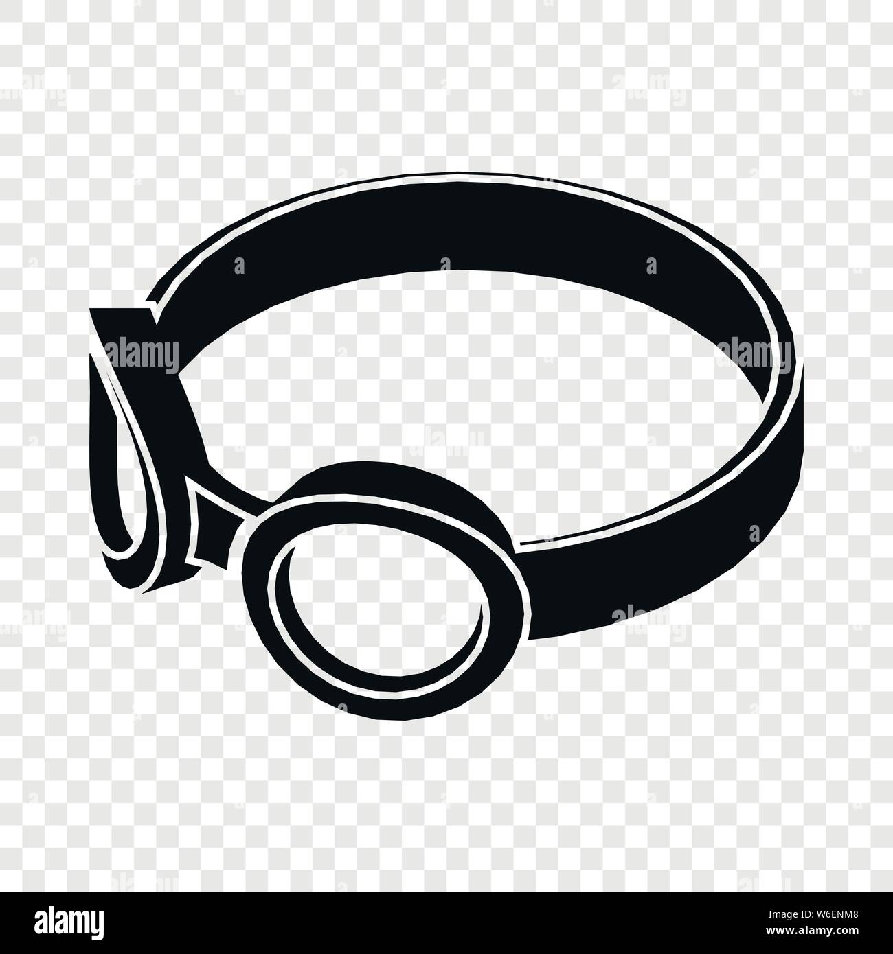 Glasses welding mask icon, simple black isometric style Stock Vector ...