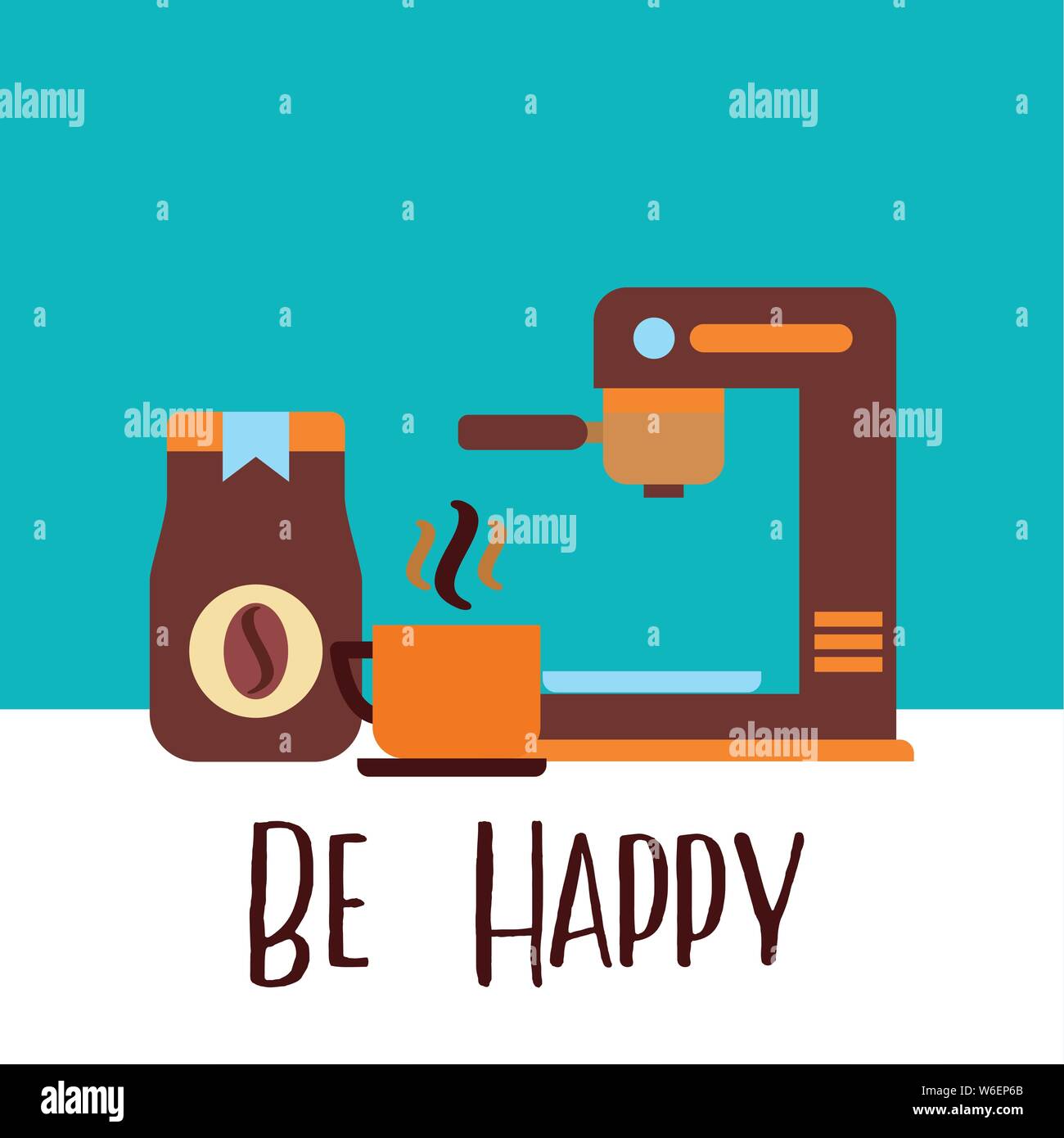 Coffee machine and cup vector design Stock Vector Image & Art - Alamy