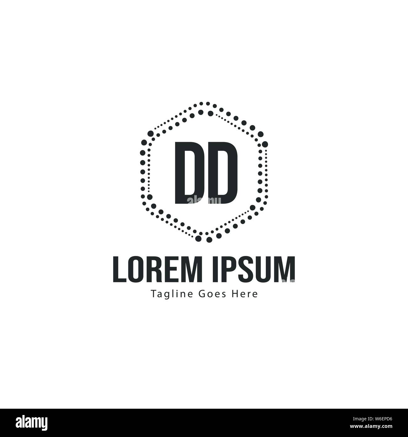 DD Letter Logo Design. Creative Modern DD Letters Icon Illustration ...