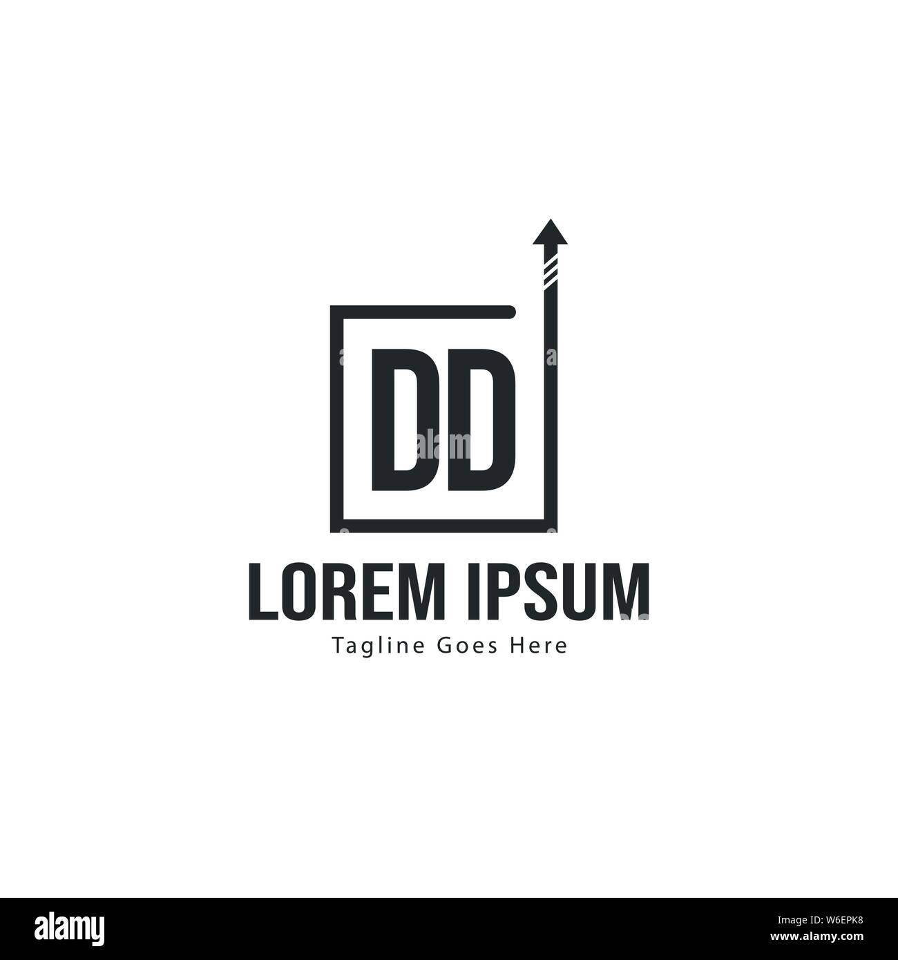 DD Letter Logo Design. Creative Modern DD Letters Icon Illustration ...