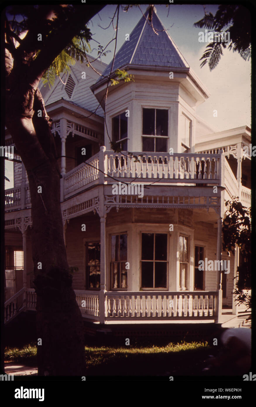 A TYPICAL BAHAMIAN-STYLE RESIDENCE OF KEY WEST. MANY OF THE OLDER ...