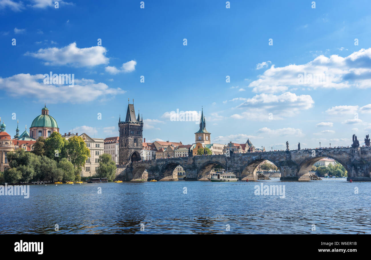 Prague river walk hi-res stock photography and images - Alamy
