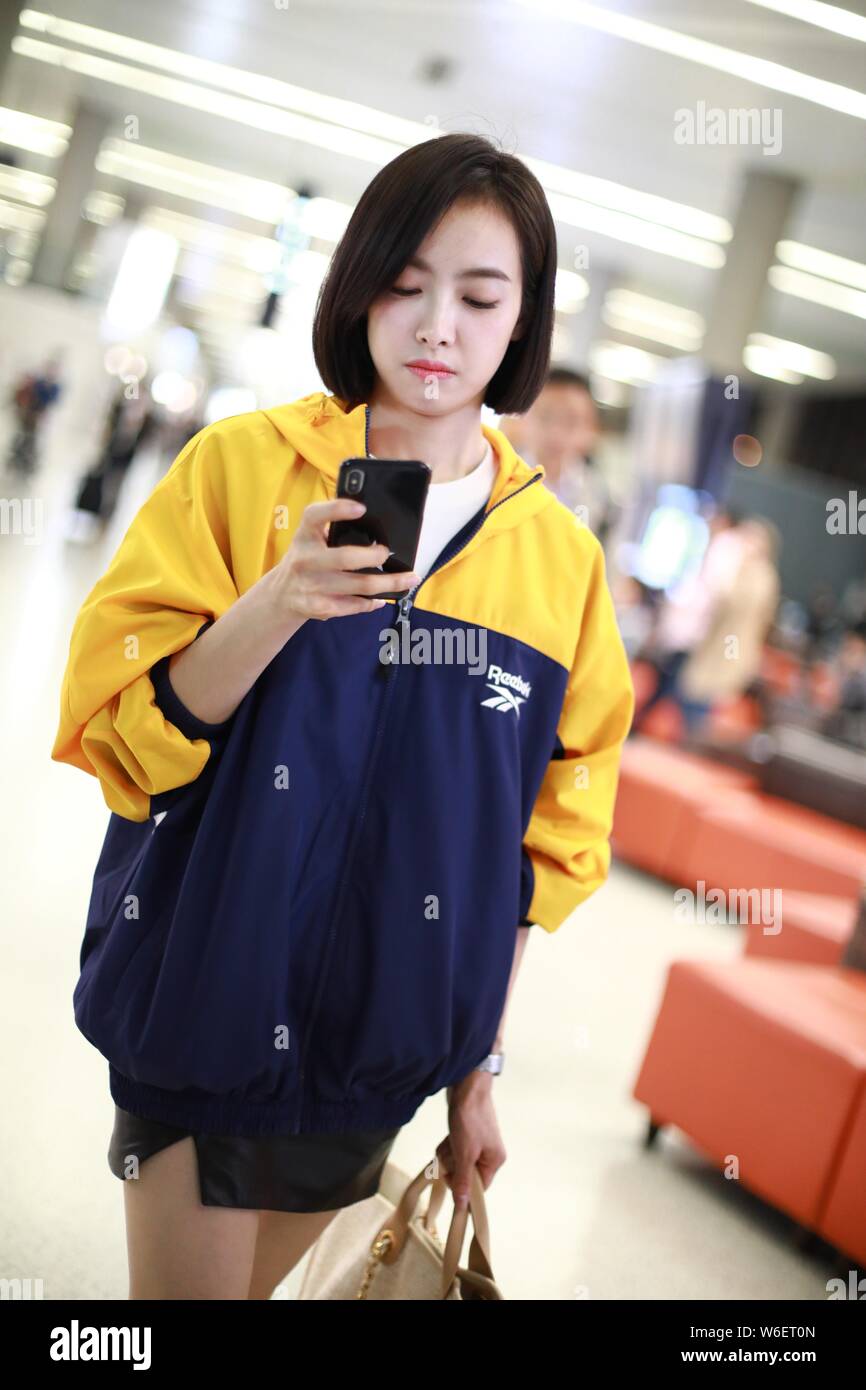 Chinese singer and actress Victoria Song or Song Qian arrives at the ...