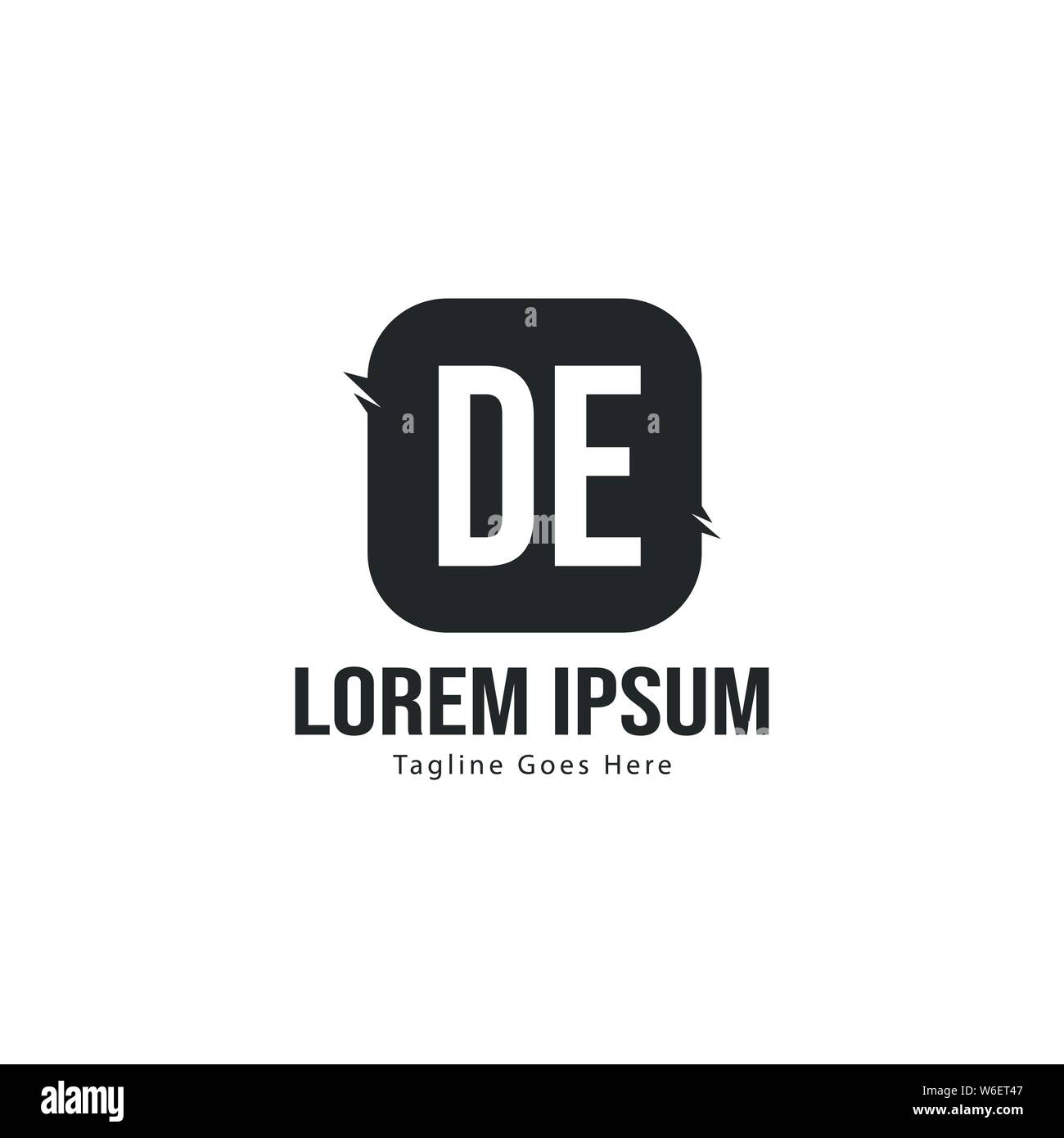 DE Letter Logo Design. Creative Modern DE Letters Icon Illustration ...