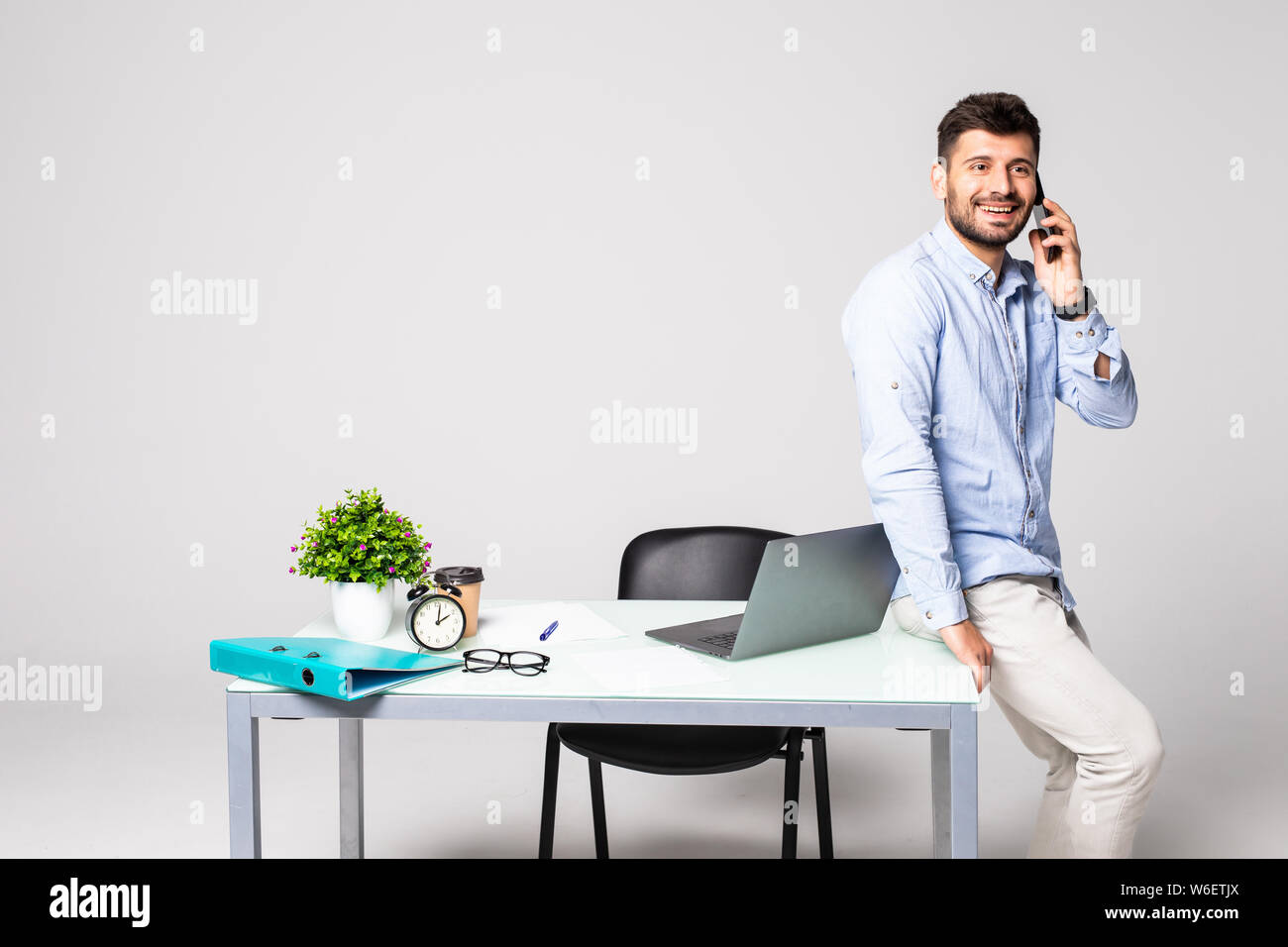 Man paying attention on computer hi-res stock photography and images ...