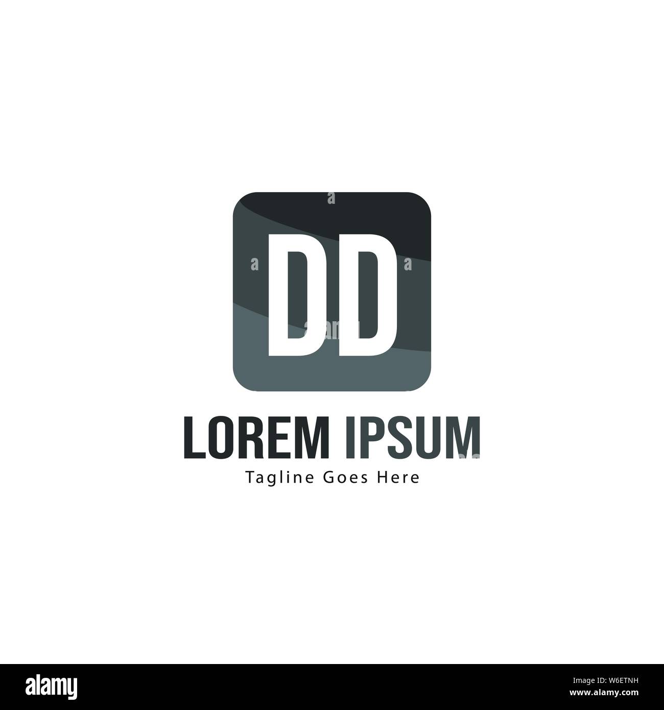 DD Letter Logo Design. Creative Modern DD Letters Icon Illustration ...