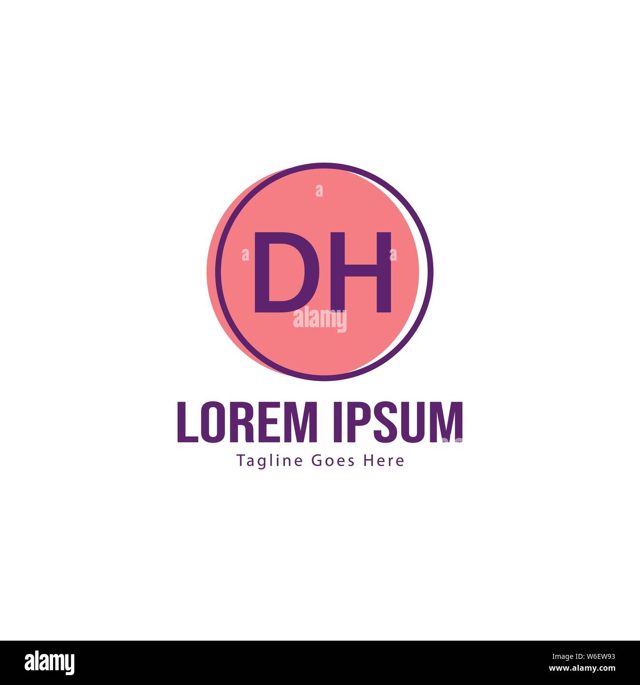 Dh letter logo hi-res stock photography and images - Alamy