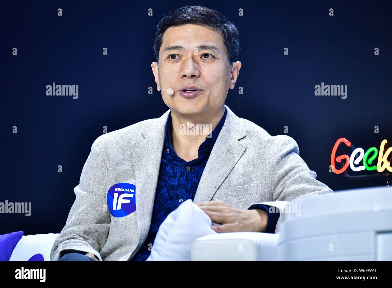 --FILE--Robin Li Yanhong, Chairman and CEO of Baidu Inc., attends the ...