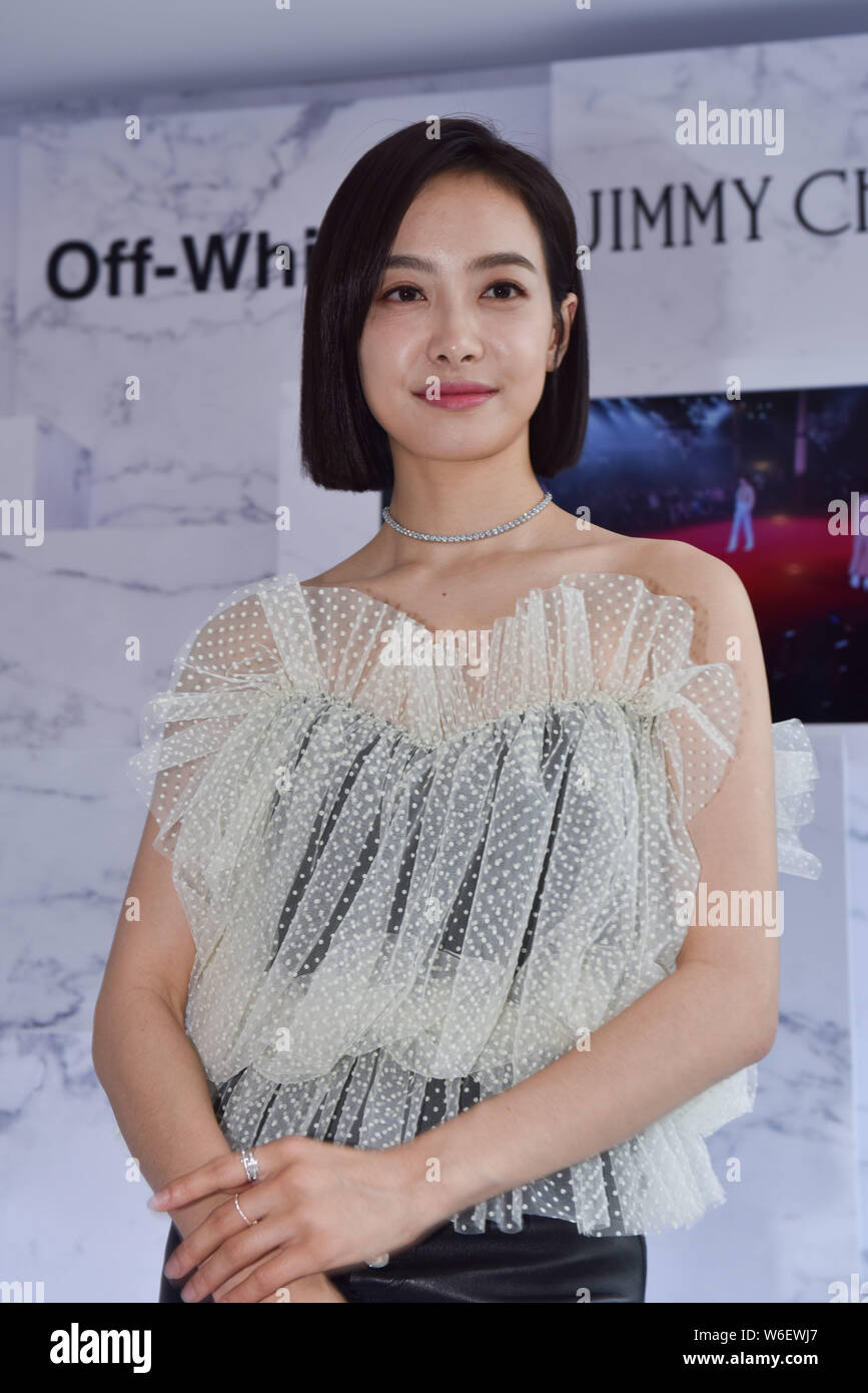 Chinese singer and actress Victoria Song or Song Qian attends the ...