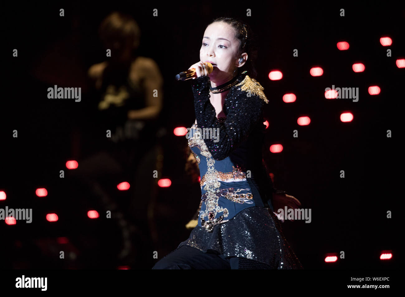 Japanese singer Namie Amuro performs during her final tour concert ...