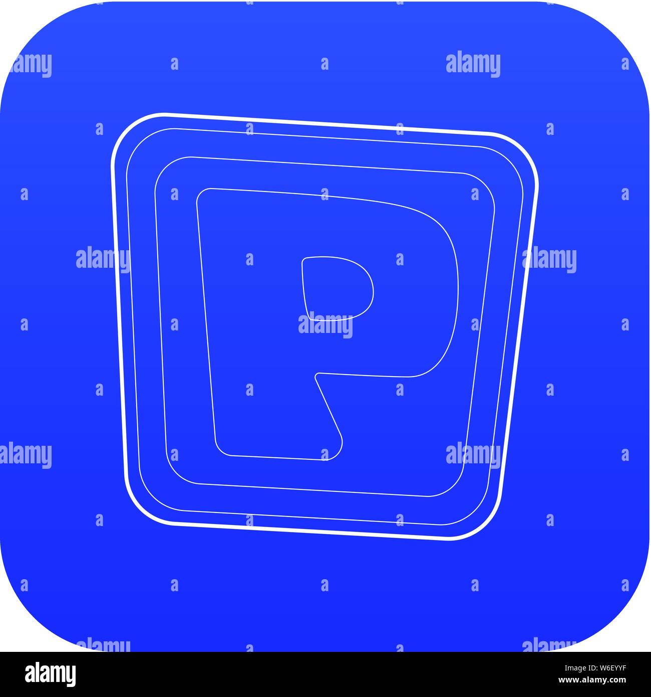 Signpost line blue icon Stock Vector Images - Alamy