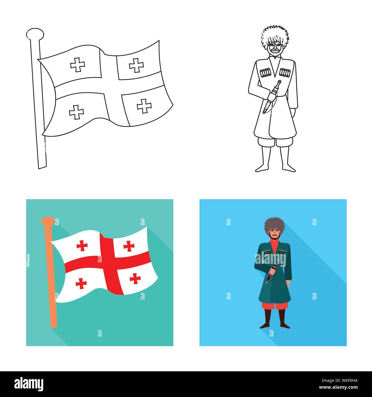 Vector design of culture and sightseeing sign. Set of culture and ...